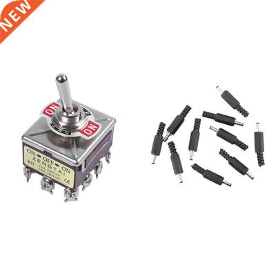 1 Pcs AC 380V 10A ON/OFF/ON 12 Pin Latching Toggle Switch 4P