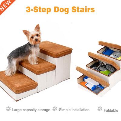 -Foldable Stairs-InPet Puppies Steps Dog Ladder Bed-Ramp Pet