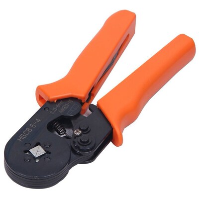 Adjusting Ratcheting Square Ferrule Wire Cable Crimper Plier