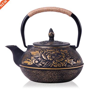 Cast iron pot teapot granule pot handmade old iron pot uncoa