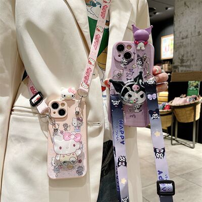 凯蒂猫适用vivox7plus手机壳x9新款x9plus女x9s库洛米挎绳x9splus斜跨挂脖x20全包x20a防摔x21硅胶x21UDA外壳