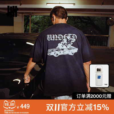 UNDEFEATED复古汽车短袖T恤