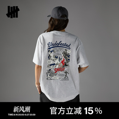 UNDEFEATED五条杠夏季短袖T恤