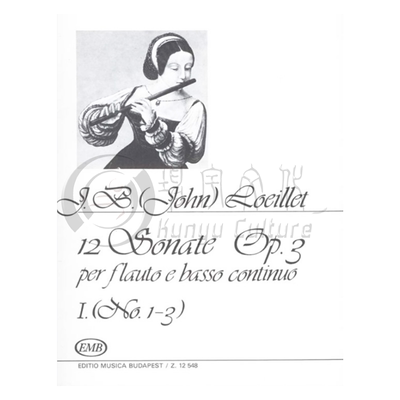 十二首奏鸣曲Op3长笛和钢琴