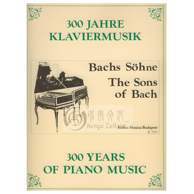 巴赫之子 钢琴独奏 布达佩斯原版乐谱书 THE SONS OF BACH Edited by Mariassy Istvan Miklos Gyorgy Piano Z7517