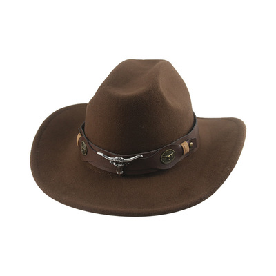 民族风礼帽藏式藏族锅庄舞帽子男女士绣花少数民族舞蹈爵士帽卷沿