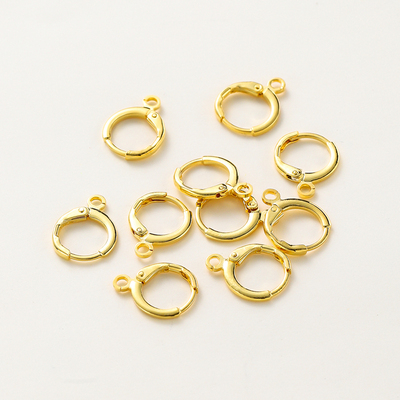 保色真金耳扣（法国钩）