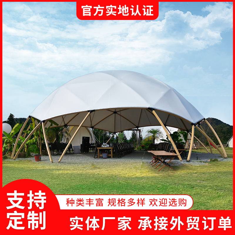 定制穹顶遮阳户外异形球形星空帐篷景区酒店露营大型天幕网红帐篷