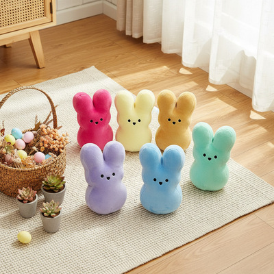 Easter Bunny Doll Cute Color Plush Bunny Doll Ornaments Home
