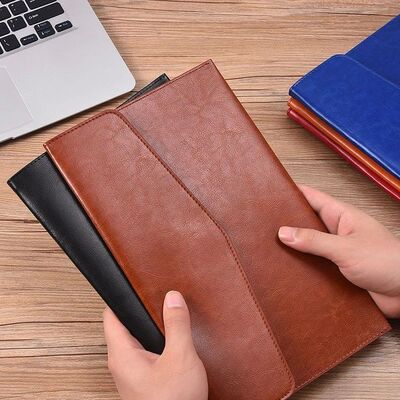 A6 A5 A4 Leather File Folder Data Package Document BagBriefc
