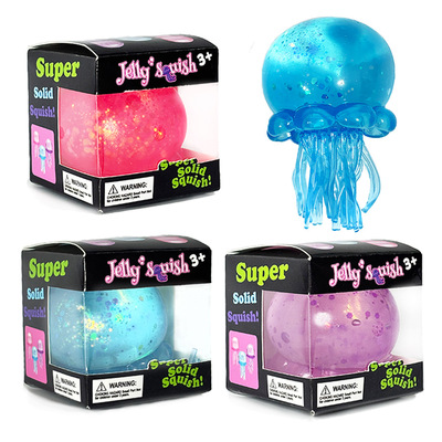 Needoh Large Jellyfish Maltose Pinch Music Decompression Toy