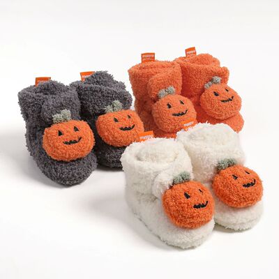 Baby Halloween Pumpkin Booties Infant Newborn Sock Shoes Win