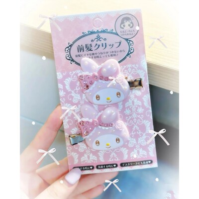 My Melody Kuromi Hair Clips Set Non Slip Gentle On Hair Anim