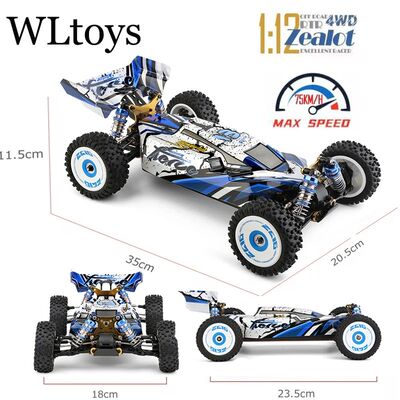 Wltoys New 124017-V8 1/12 2.4G Racing RC Cars 4WD Brushless