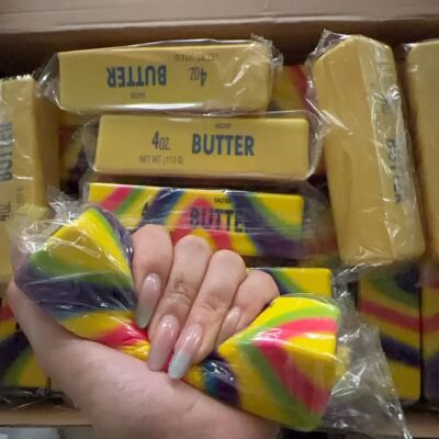 Vibrant Colours Soft Slow Rebound Butter Stick Squeezing Toy