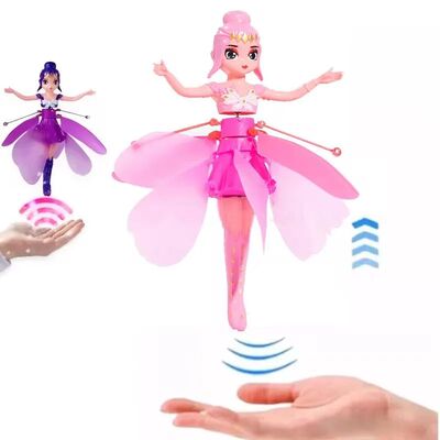 Rotating Luminous Princess Helicopter Doll Dancing Airplane