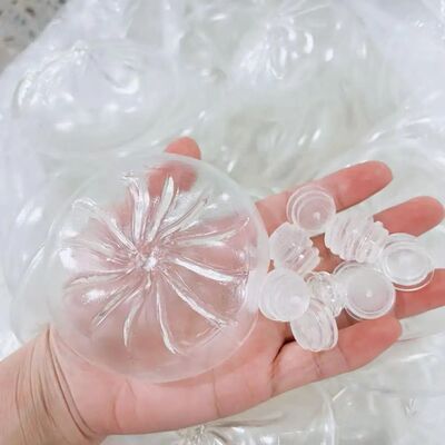 1/5pcs DIY Steamed Bun Stress Relief Toy Clear Soft Squeeze