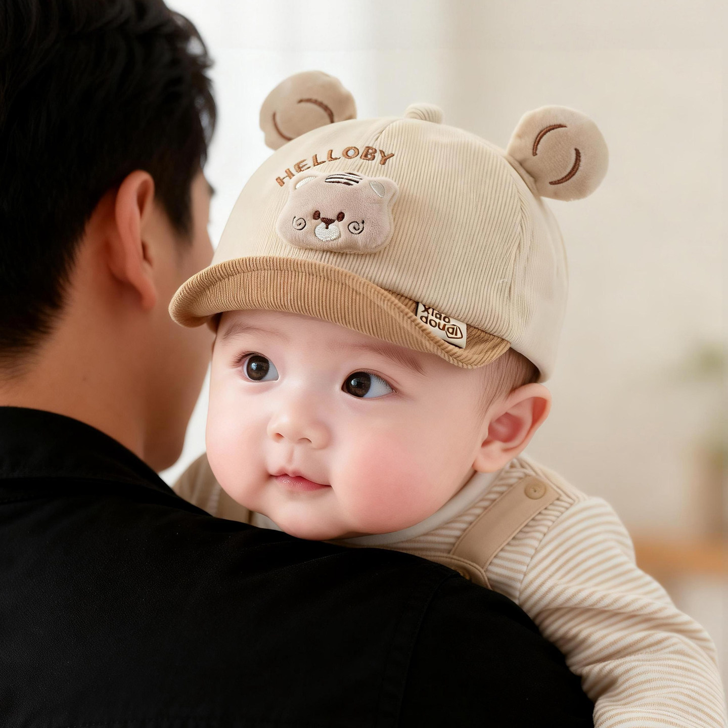 婴儿帽子春秋季宝宝遮阳防晒帽婴幼儿男太阳帽冬季鸭舌帽加厚新款