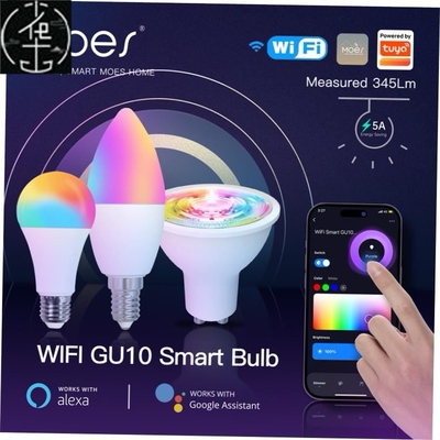 WiFi Zigbee LED Light Bulb GU10 E27 E14 Candle Lamp Smart RG