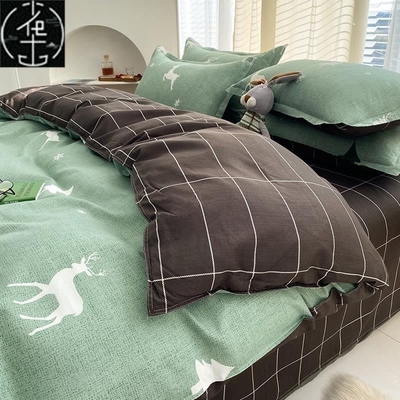 Bedsheet sinle cotton dormitory student three piece 1.8
