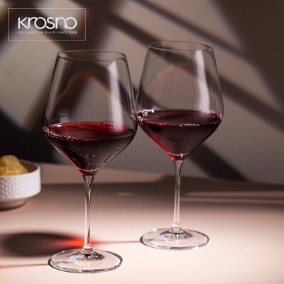 KROSNO波兰进口Splendour大号水晶玻璃红酒杯勃艮第杯餐厅高脚杯