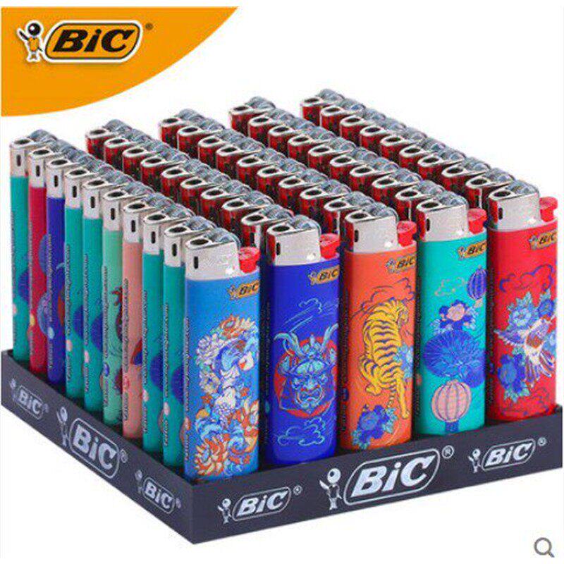 法国bic比克J3打火机一次性砂轮齿轮加州风情创意多款防爆打火机