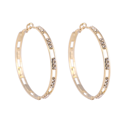 欧美夸张风水钻网红新款潮大耳圈