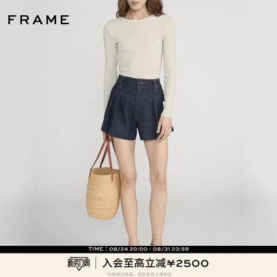 【春夏新品】FRAME女士直筒宽松牛仔裤THE STRUCTURAL SHORT