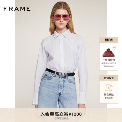 FRAME女士经典宽松半裤牛仔短裤 TIMELESS SHORT