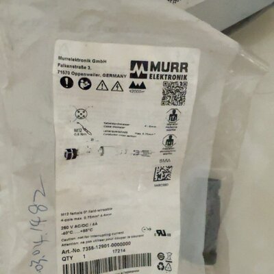 议价全新MURR穆尔连接器，型号7356-12901-00000