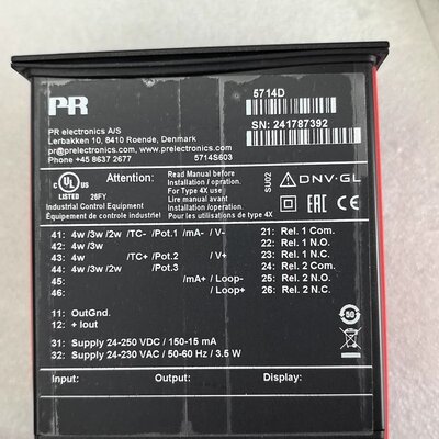 PR 丹麦佩勒 5714D 全新未拆封，工业控制设备用，质量