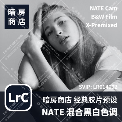 NATE X-Premixed 黑白胶片混合质感色调 暗房商店 LR/ACR配置文件
