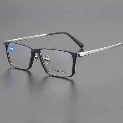 高级感板材超轻商务方框近视眼镜