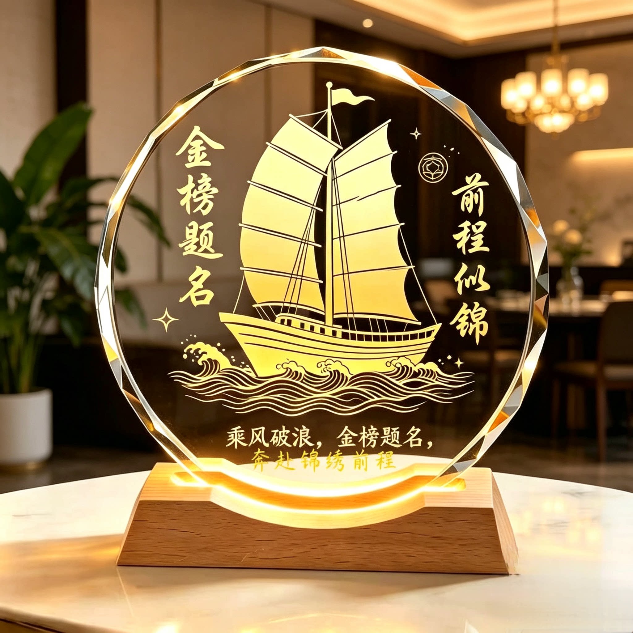 一帆风顺帆船摆件新中式国风工艺品客厅玄关事业顺遂居家桌面装饰