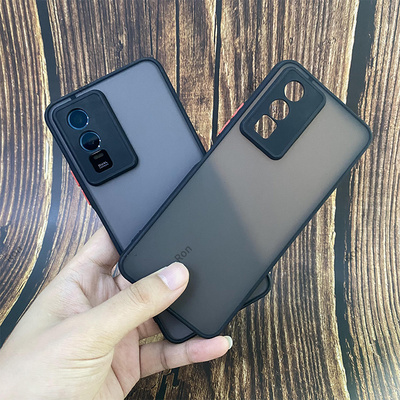 磨砂撞色适用VIVOY76s手机壳硅胶V2156A全包5G保护套防摔男viv0女viviy新款vovoy外壳s5g步步高voviy维沃voy