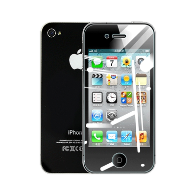 适配苹果4钢化膜iPhone4S手机A1431贴膜A1332高清四S抗蓝光i4s防爆ip全屏ipone刚化防摔保护萍果iph平果覆盖