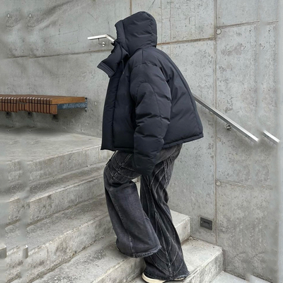 entire studios廓形连帽冲绒500克90白鸭绒高围保暖羽绒男女宽松