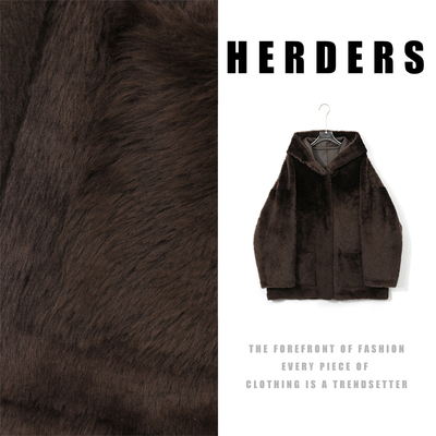 HERDERS 中长款连帽皮毛一体外套 52118