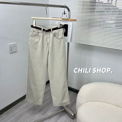 古加厚绒阔腿牛仔裤12.22