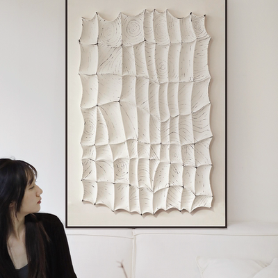 颐画《时空涟漪》原创艺术别墅商业空间私宅挂画客厅过道玄关油画