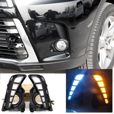 For TYT Highlander 18+ Fog Car LED Daytime Running Lights
