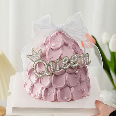 3.8女王节许愿树蛋糕装饰珍珠Que
