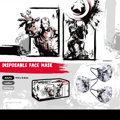 Marvel E. 复仇者联盟水墨风Avengers Splashing Ink口罩
