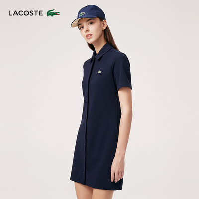 LACOSTE法国鳄鱼女装正肩修身POLO连衣裙|EF6922-98
