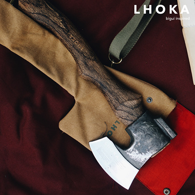 LHOKA林间智者露营斧户外焚火bc手工锻造维京斧柴火取暖bushcraft