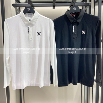 Anew高尔夫服装25春夏新款男士户外运动上衣GOLF百搭长袖POLO衫