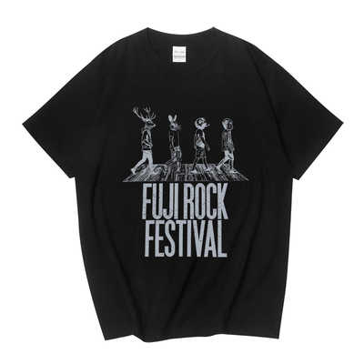 甲壳虫纯棉动物短T恤FUJIROCK'24