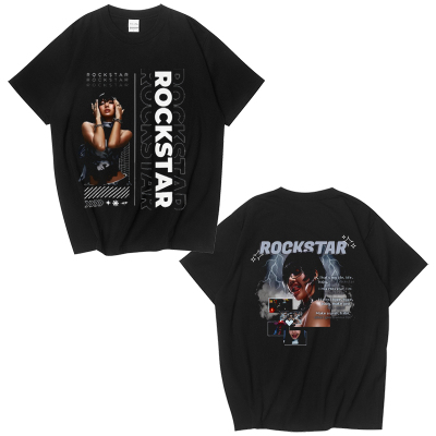 CLFC LISA人像双面Rockstar短袖美式街头小领口重磅男女同款长袖T