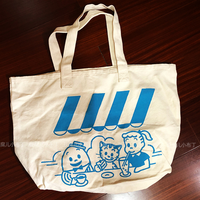 【豆腐儿小布丁】原田治收纳包手提包  osamu harada帆布包大容量