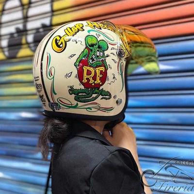 台湾Gallop头盔复古半盔Mooneyes